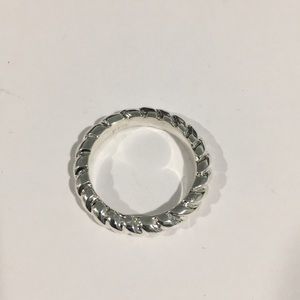 Jewelry | Sterling Silver Twisted Cable Wedding Band Ring | Poshmark